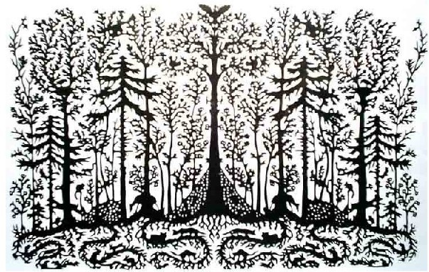 Handmade Paper Cut Out Work - Forest - Limited Edition on Luulla